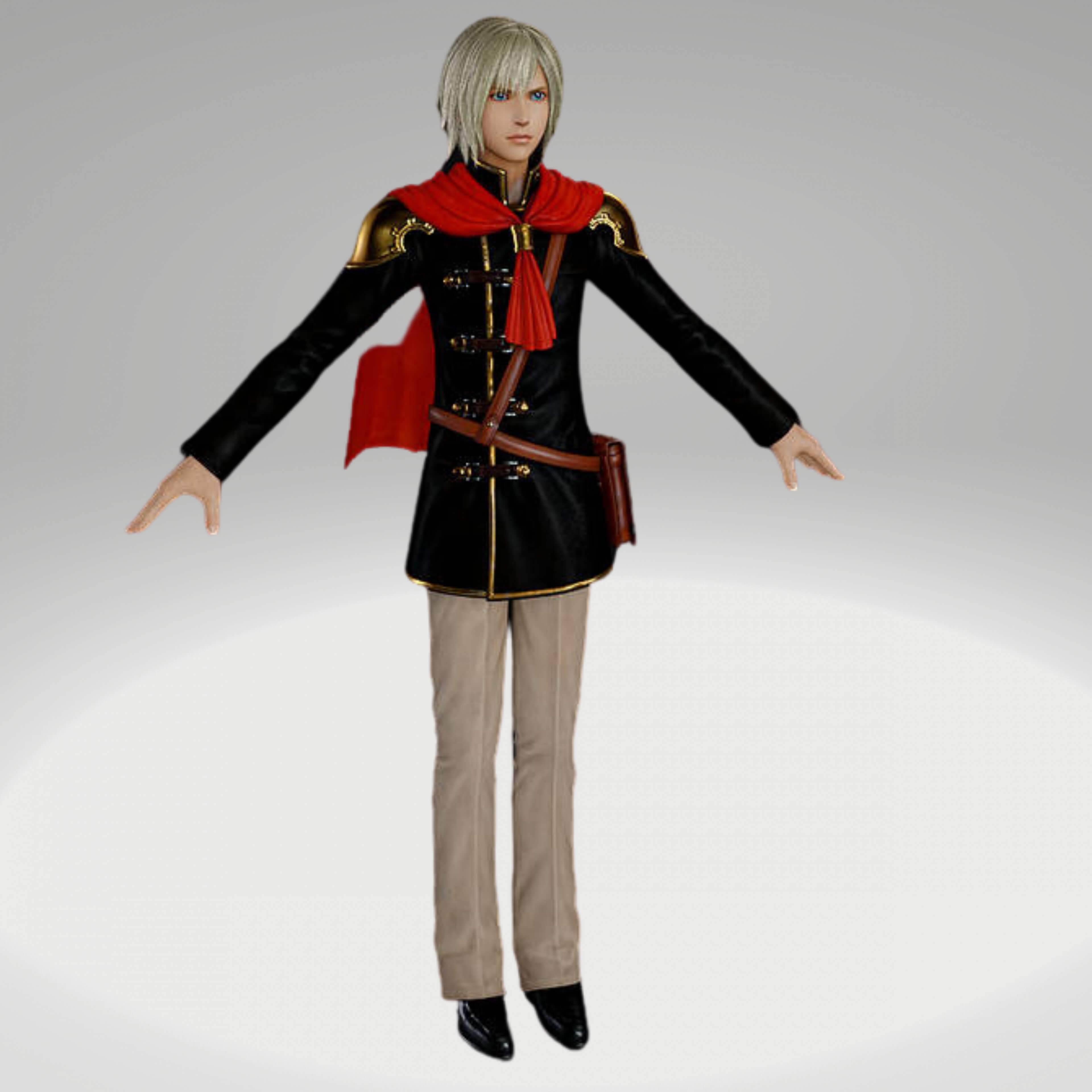 Dissidia Nt - Ace (Winter Akademia Uniform) 3D Model by Breakaway