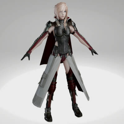 Dissidia Nt - Lightning (Equilibrium) 3D Model by Breakaway