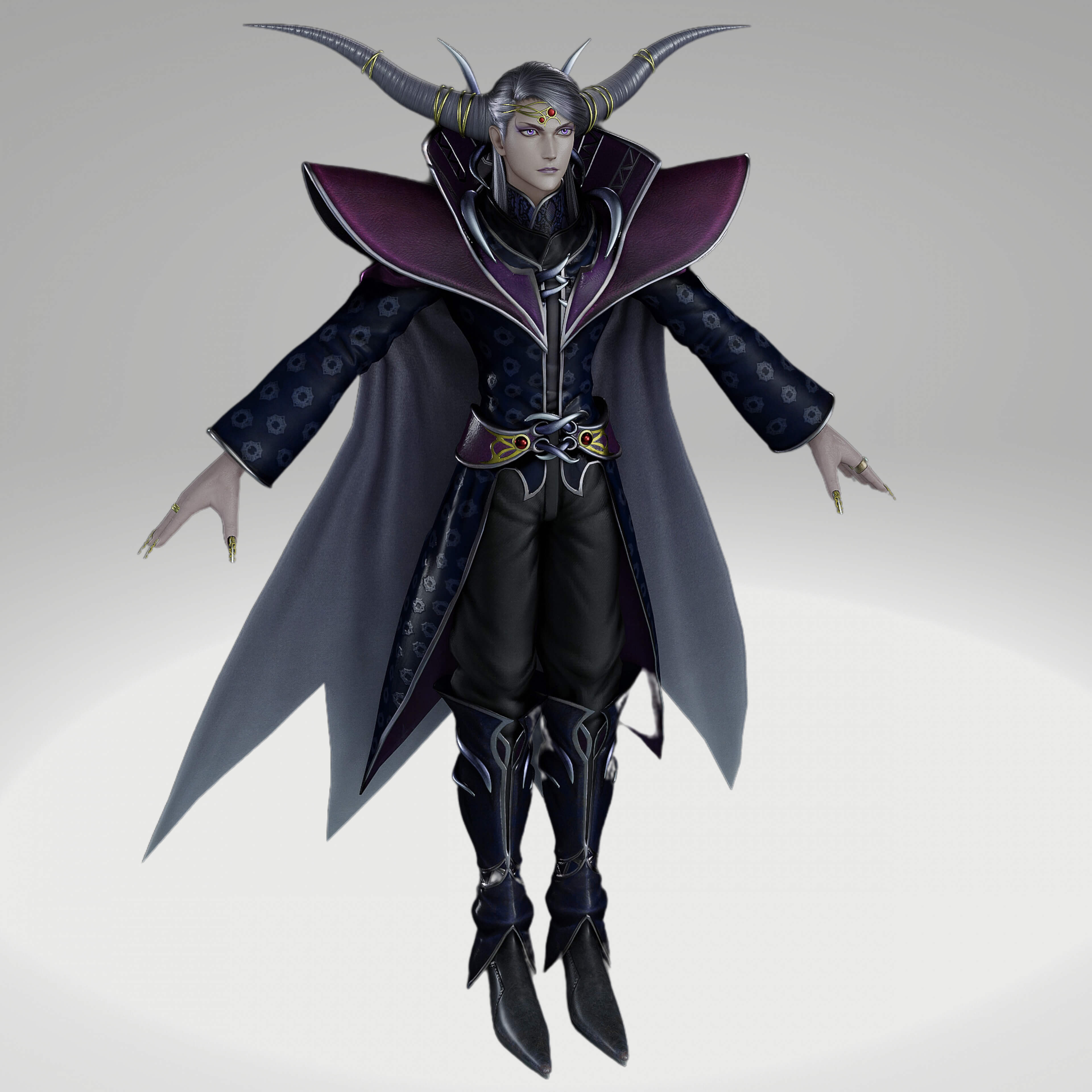 Dissidia Nt - The Emperor(Violet Robe) 3D Model by Breakaway
