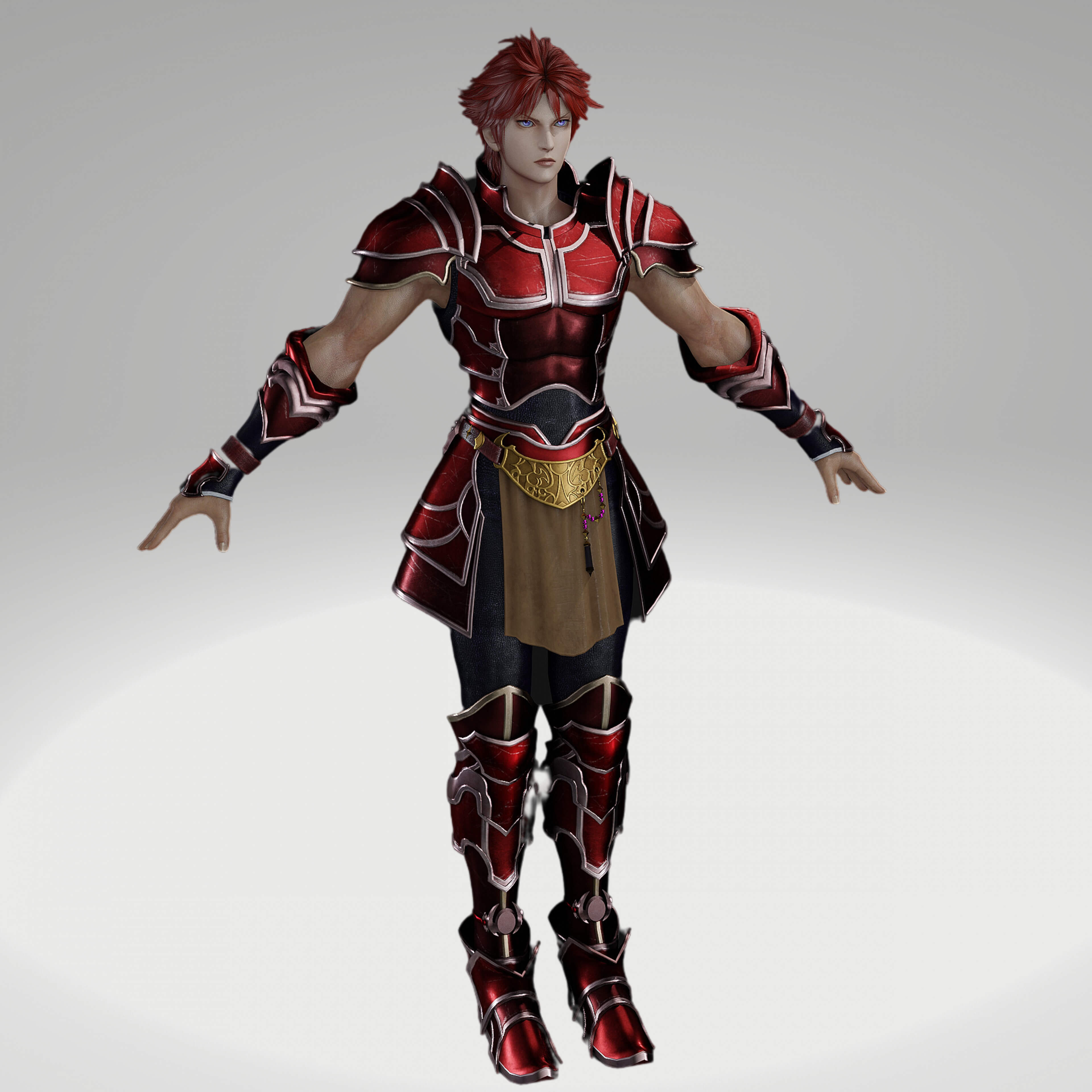 Dissidia Nt - Warrior of Light (Fledgling Warrior) 3D Model by Breakaway