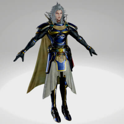 Dissidia Nt - Warrior of Light (Nameless Warrior) 3D Model by Breakaway