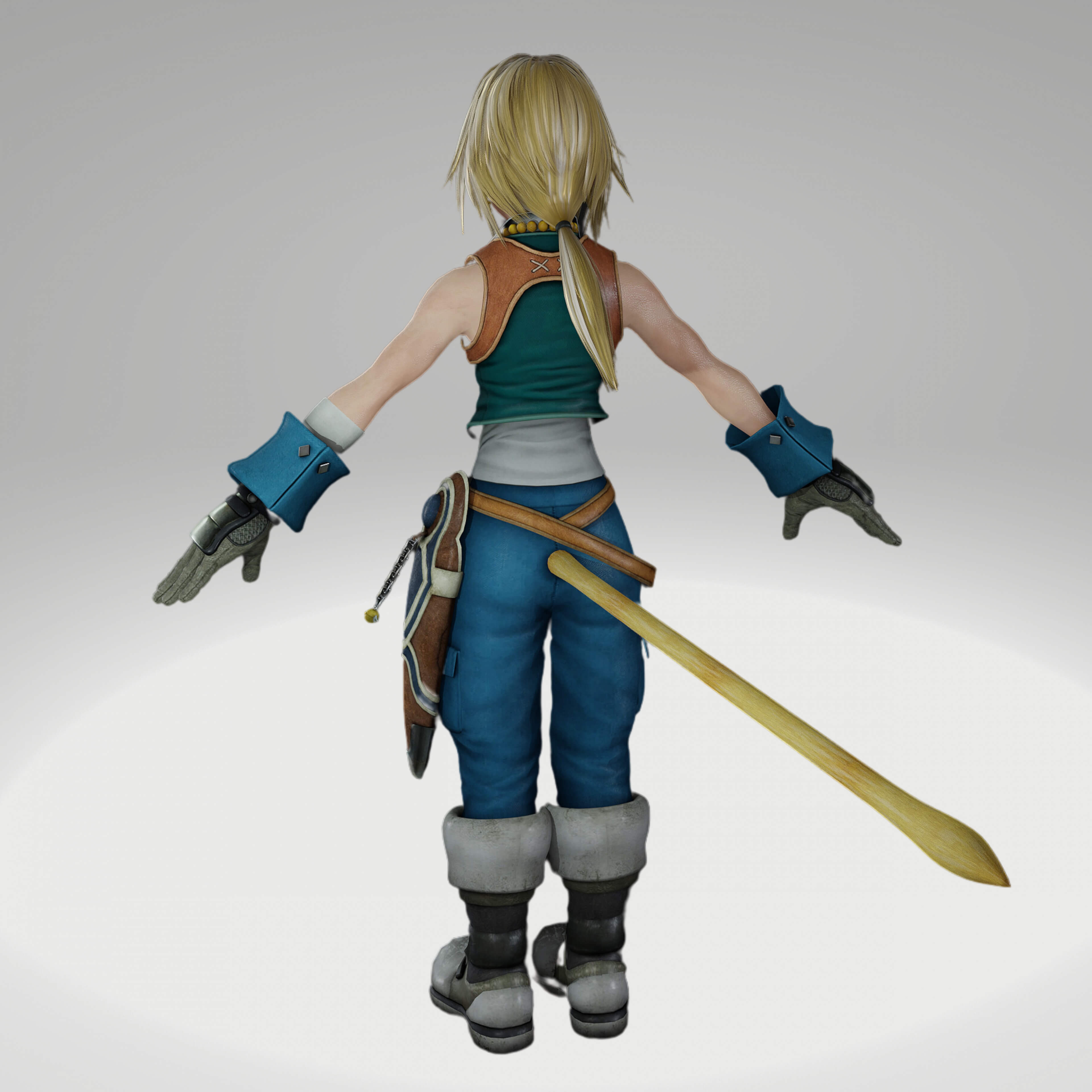 Dissidia Nt - Zidane Tribal 3D Model by Breakaway