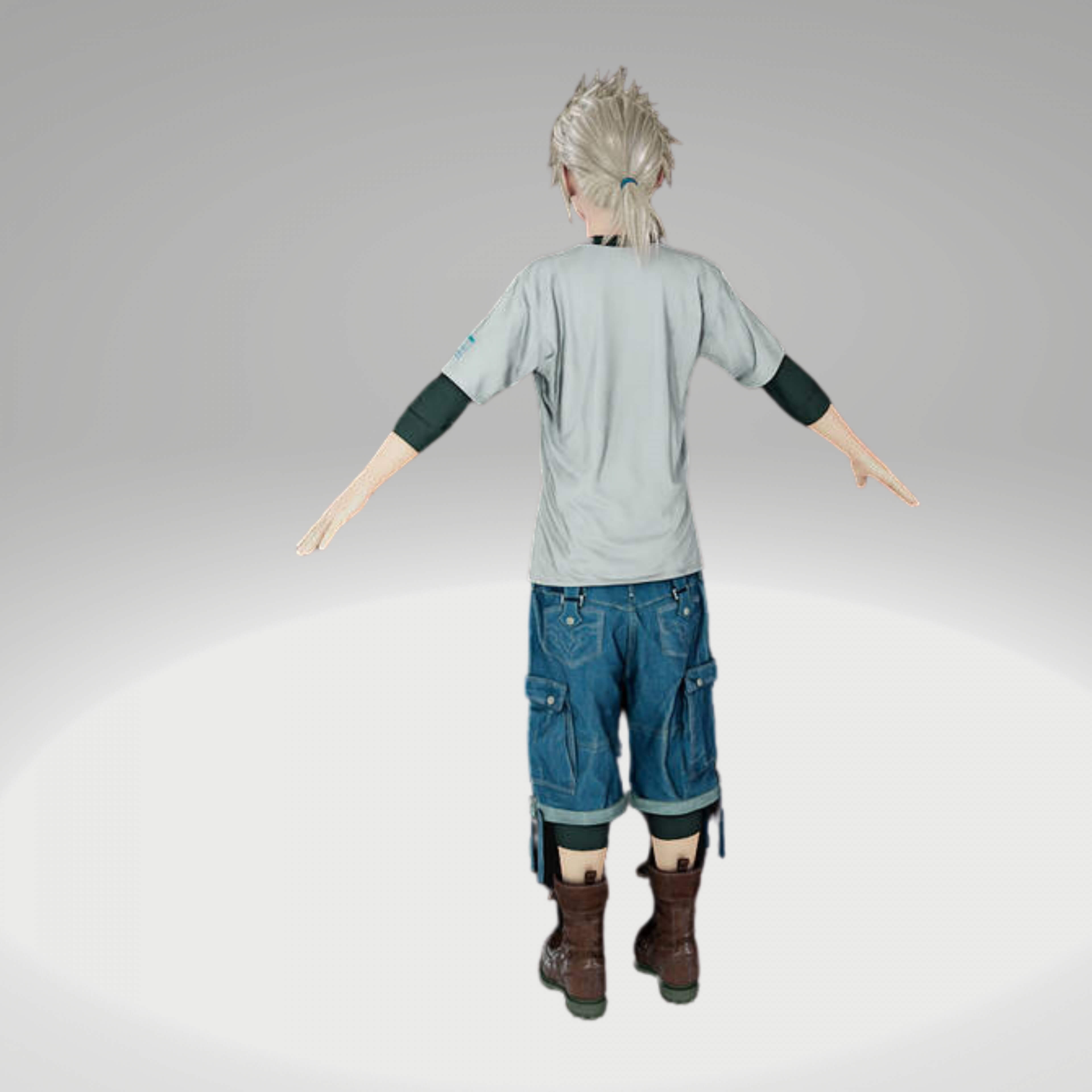 Final Fantasy - FF7 R - Young Cloud 3D Model by Breakaway