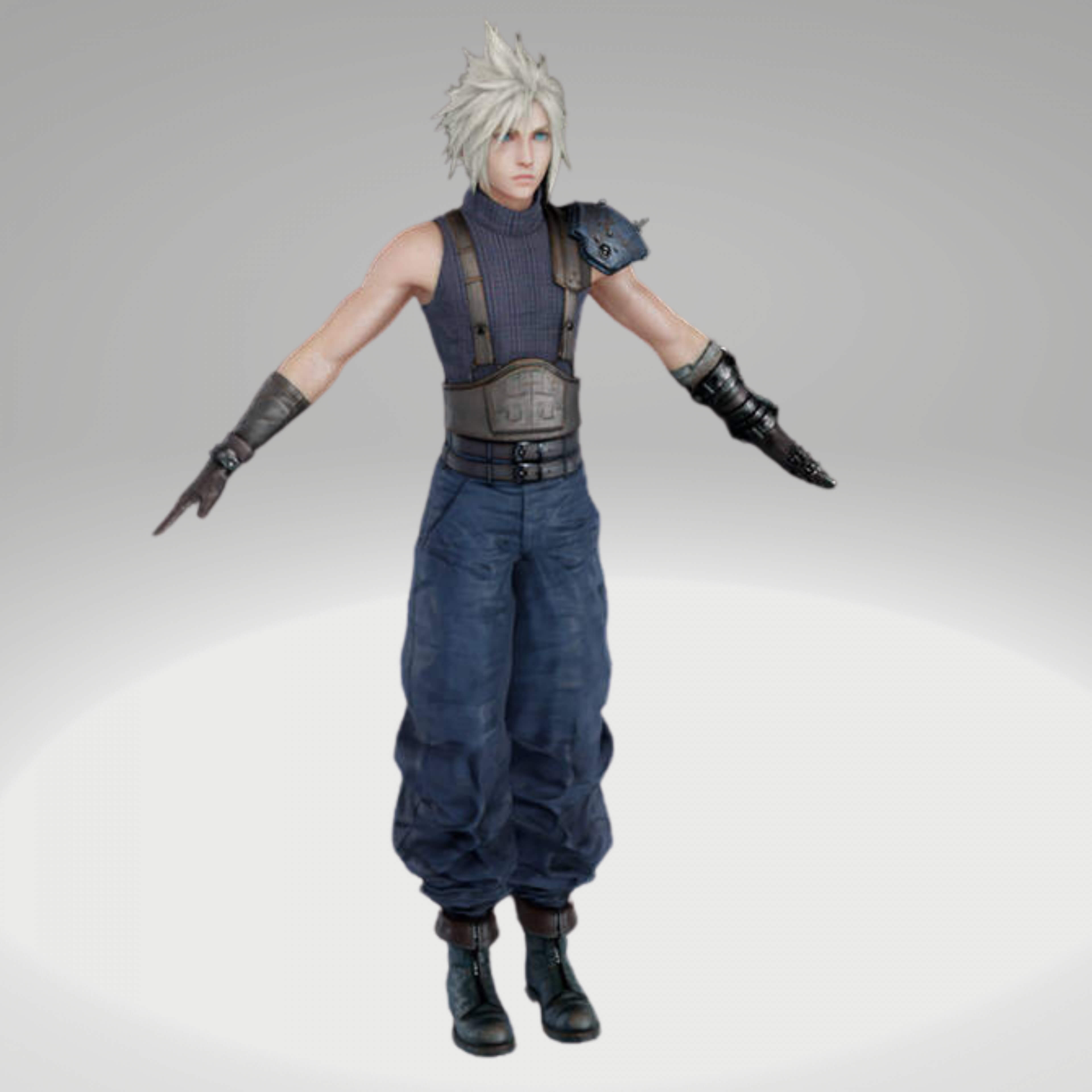 Final Fantasy - Ff7R - Cloud Strife 3D Model by Breakaway
