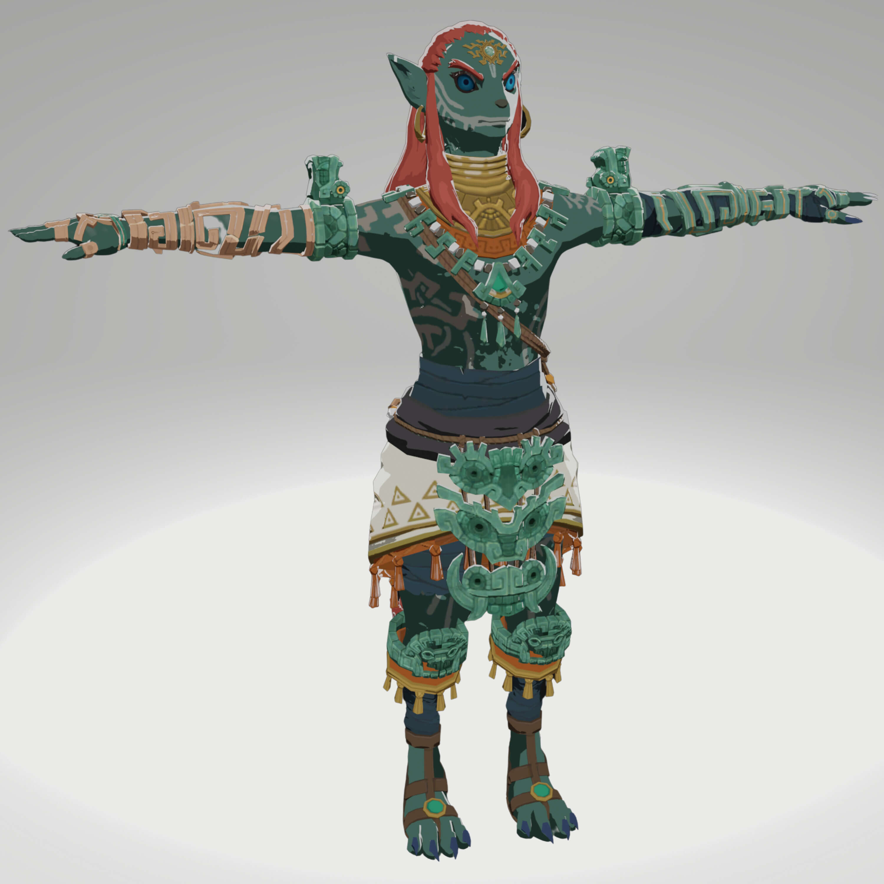 Legend of Zelda Tears of The Kingdom - Anciendt Hero Aspect 3D Model by ...