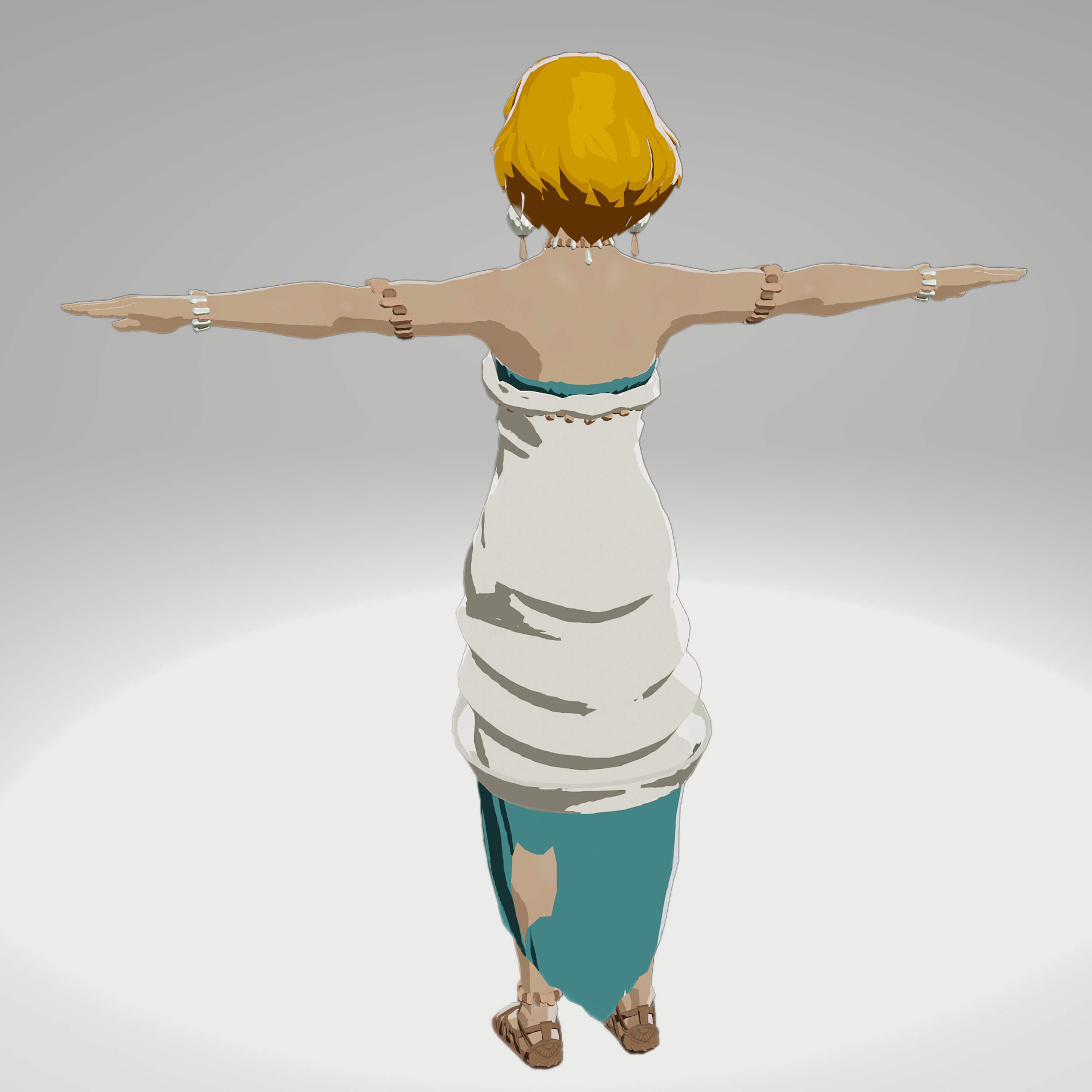 Legend of Zelda Tears of The Kingdom - Zelda (Zonai Dress) 3D Model by ...
