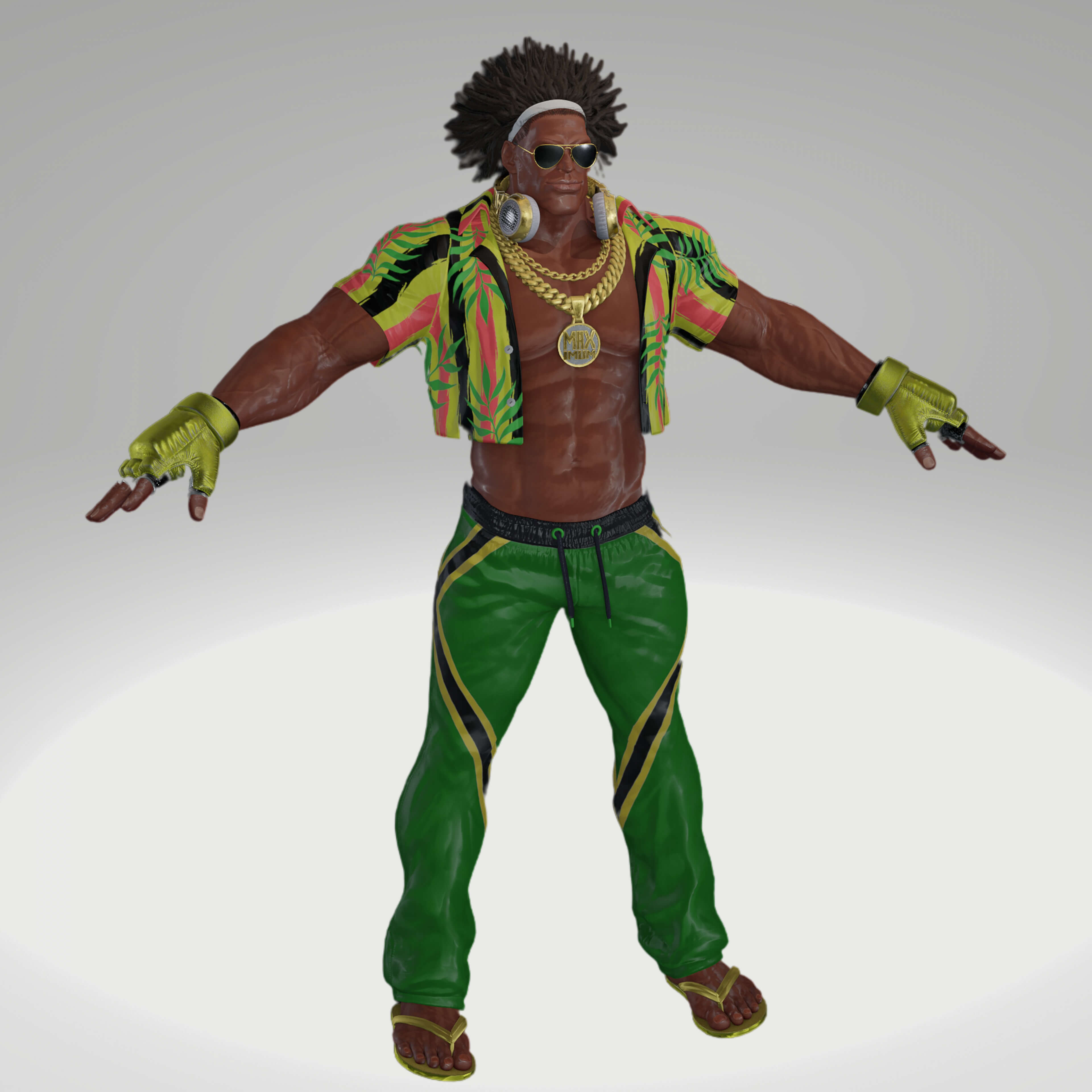 Street Fighter VI - Deejay S1 3D Model by Breakaway