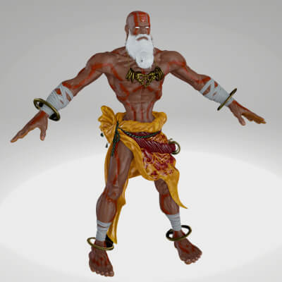 Street Fighter VI - Dhalsim S1 3D Model by Breakaway