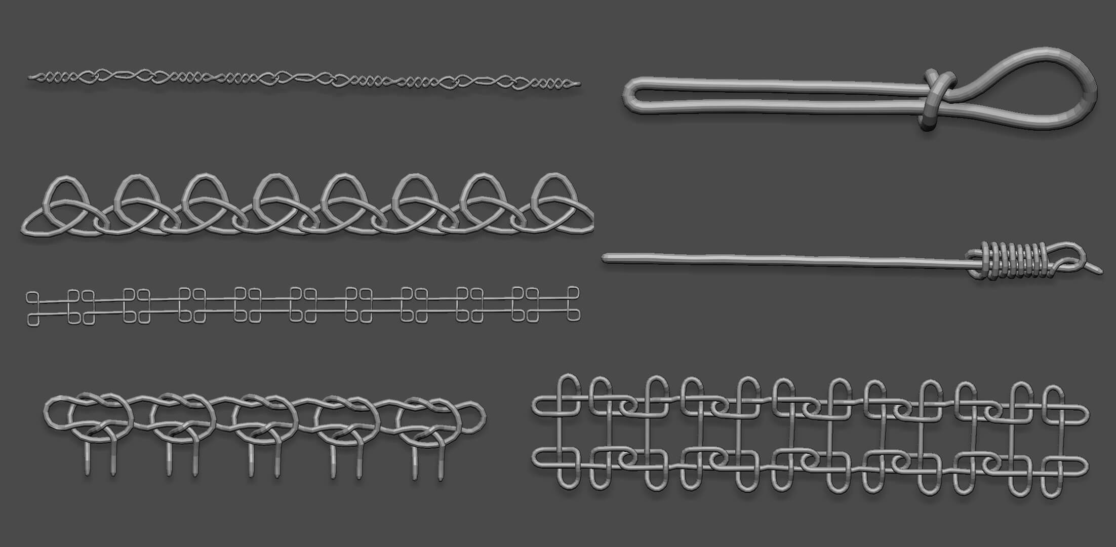20 Low Poly Knot & Nodes Base Mesh IMM & IMM Curve B - Brush or Tool by ...
