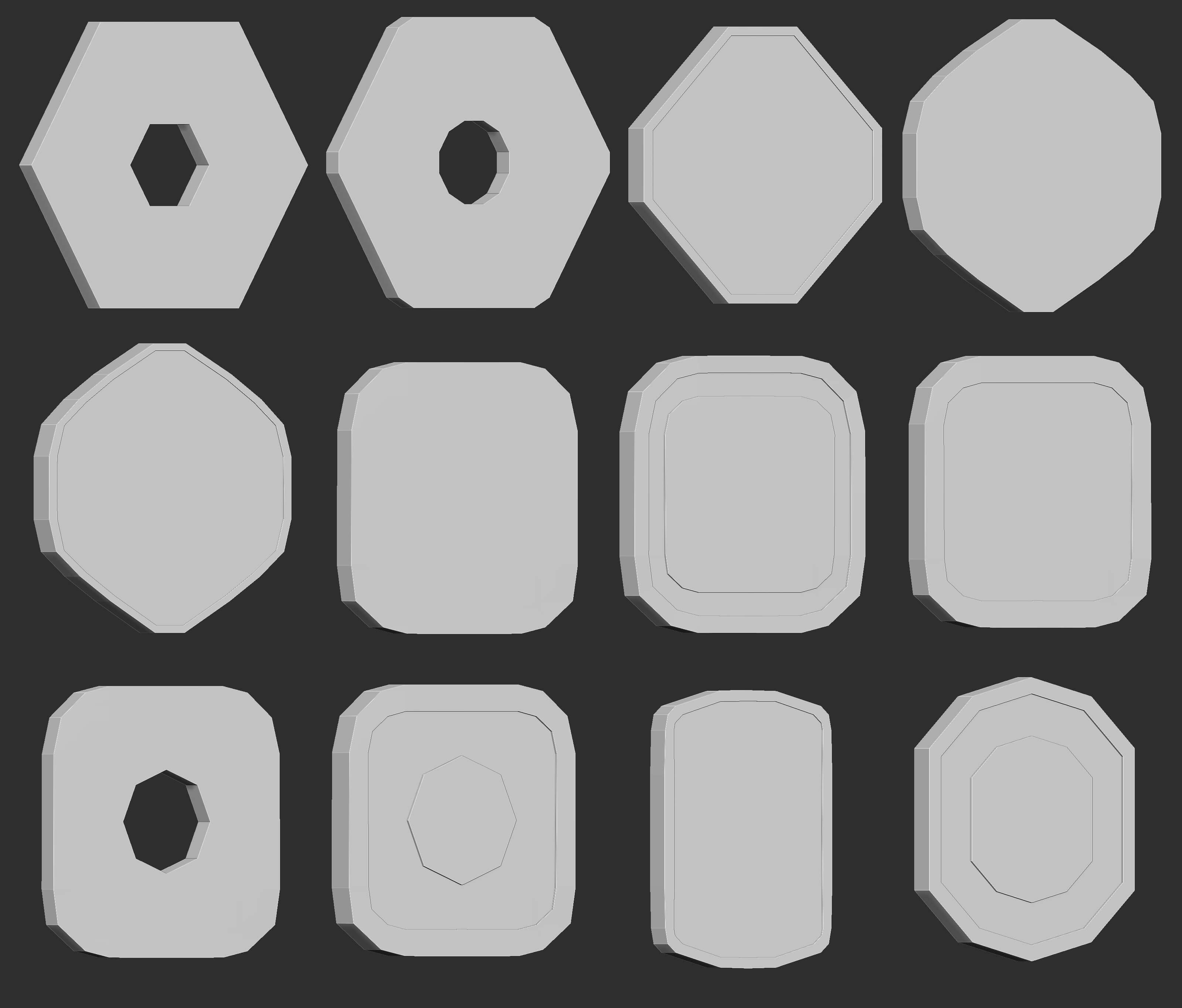 60 Various Coin or Money Base Mesh Shapes IMM Zbrush Set - 3D Model by ...