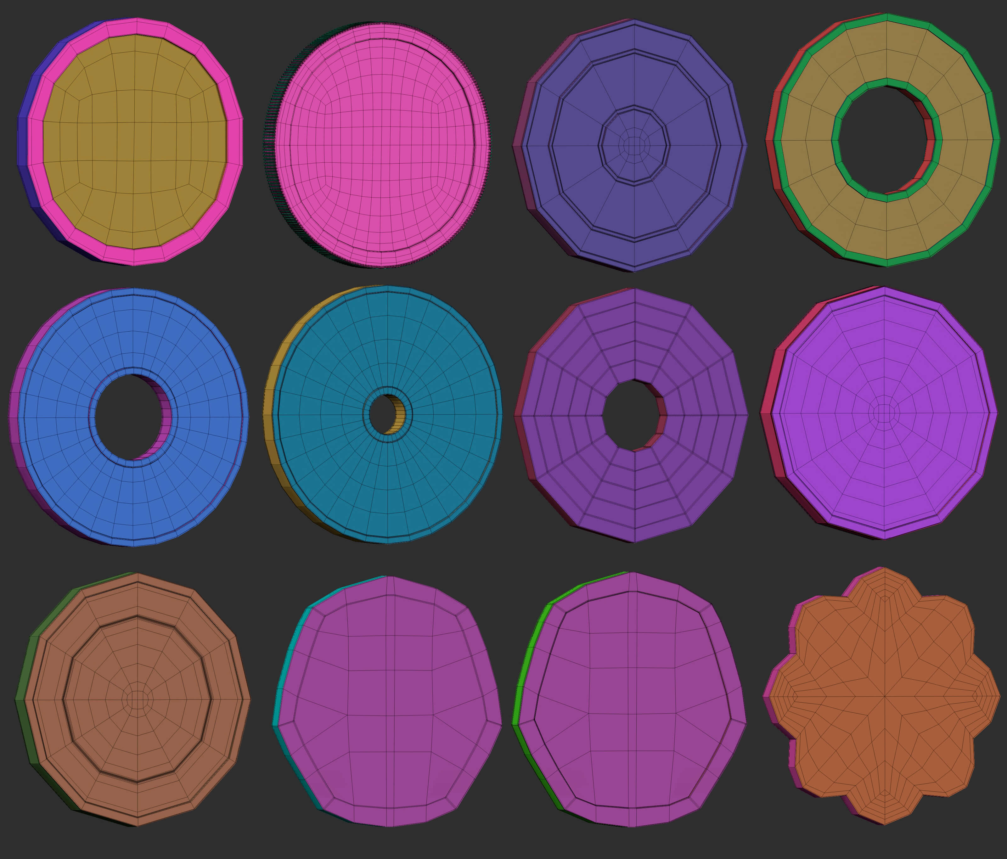 60 Various Coin or Money Base Mesh Shapes IMM Zbrush Set - 3D Model by ...