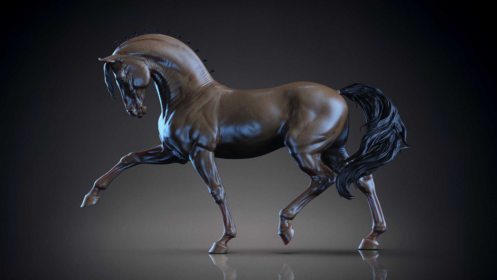 Andalusian Horse - 3D Sculpting by BreathTime