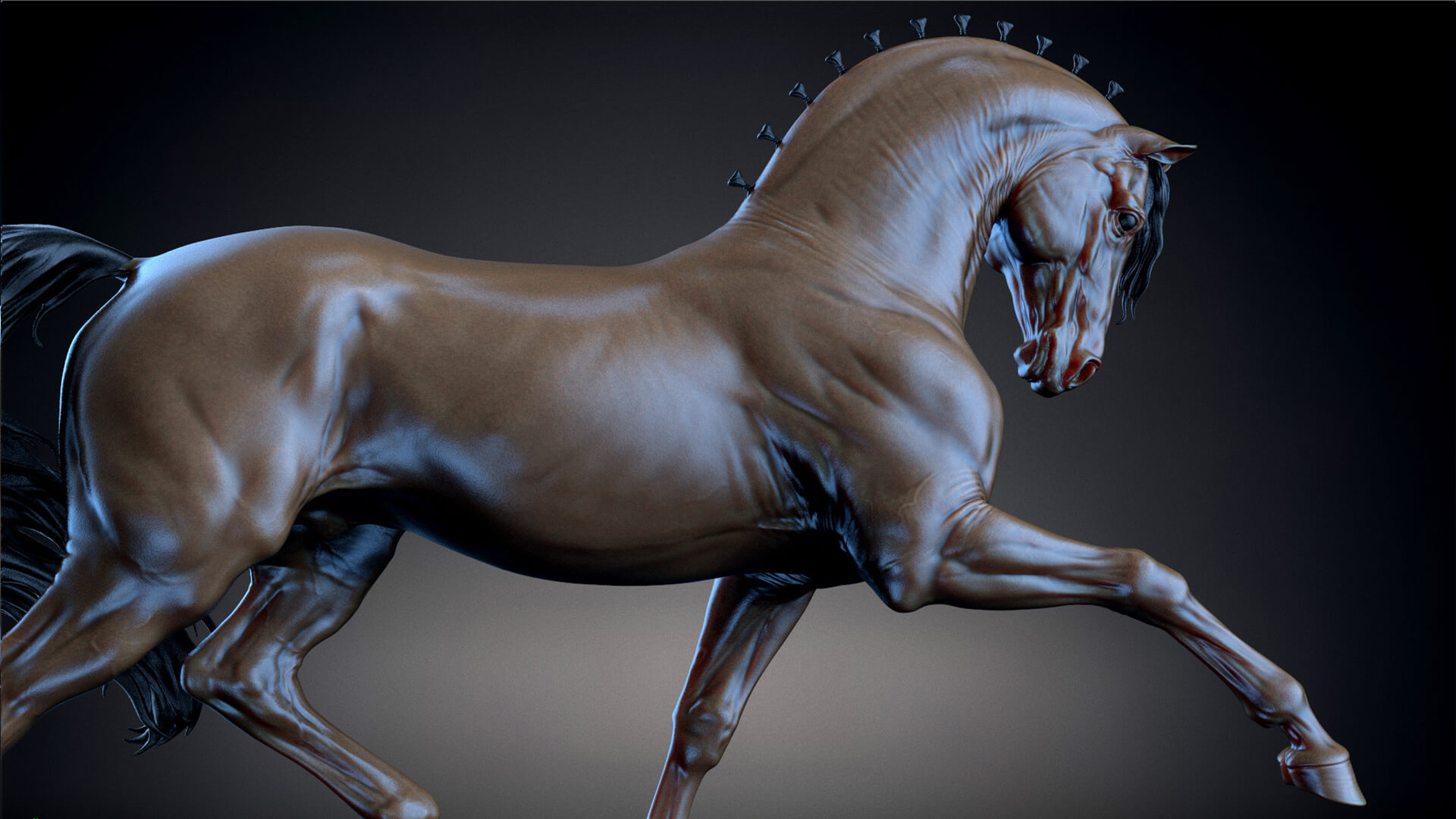Andalusian Horse - 3D Sculpting by BreathTime