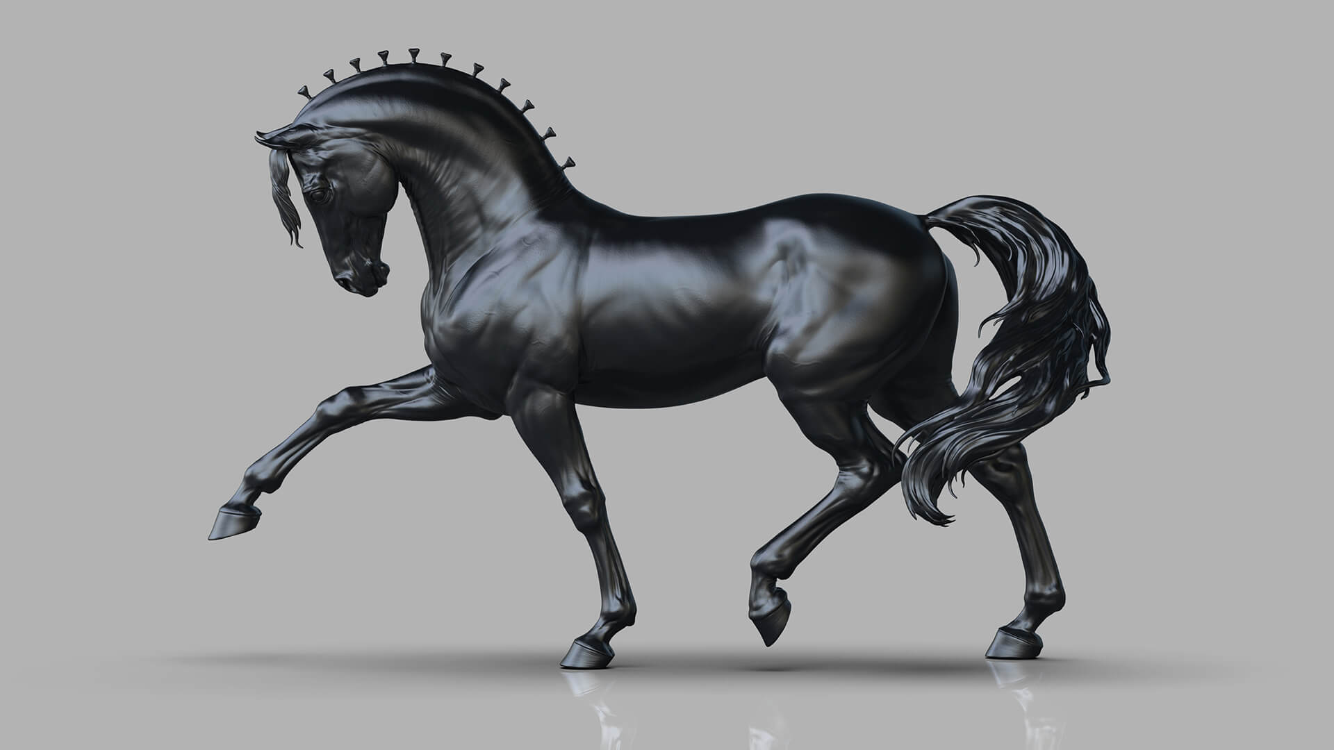 Andalusian Horse - 3D Sculpting by BreathTime