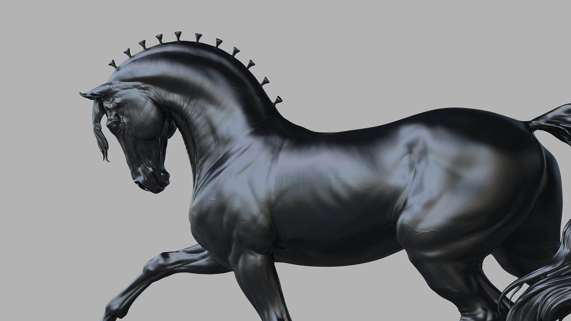 Andalusian Horse - 3D Sculpting by BreathTime