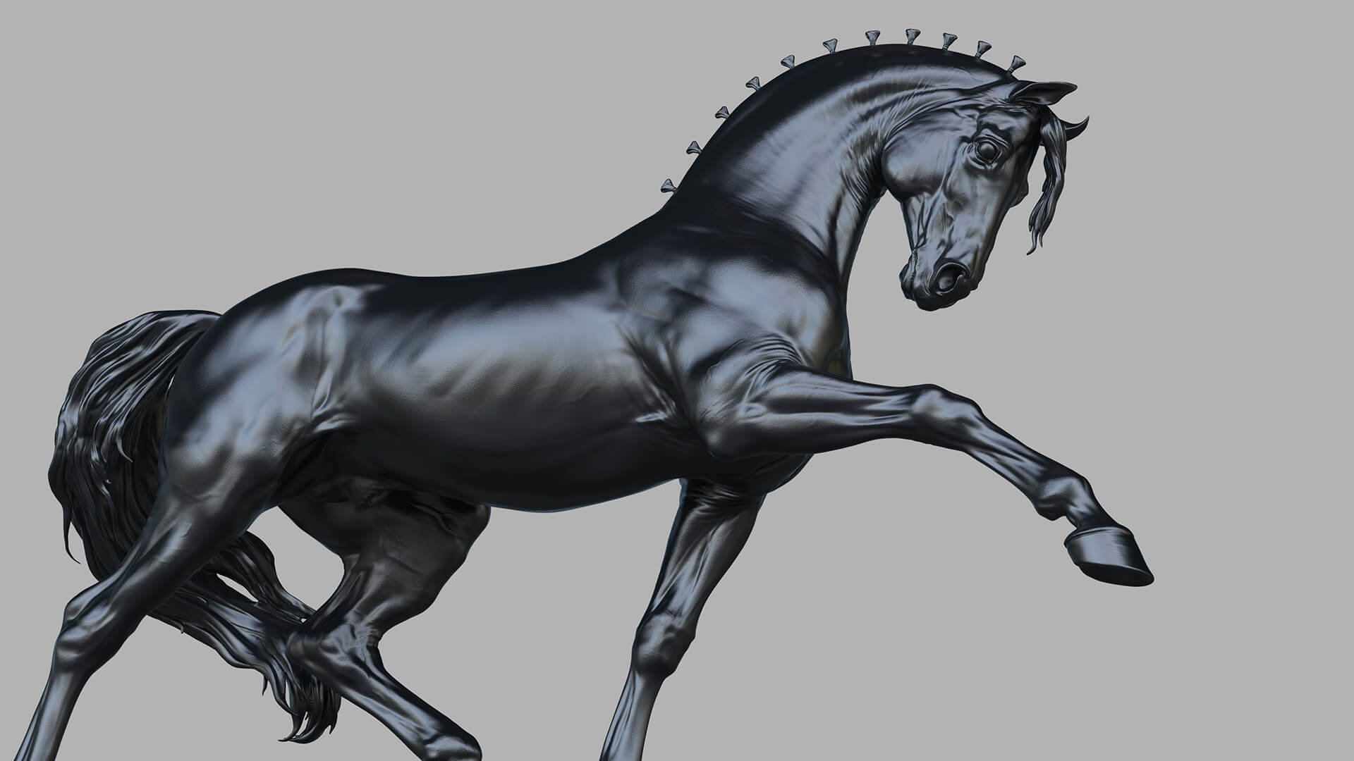 Andalusian Horse - 3D Sculpting by BreathTime