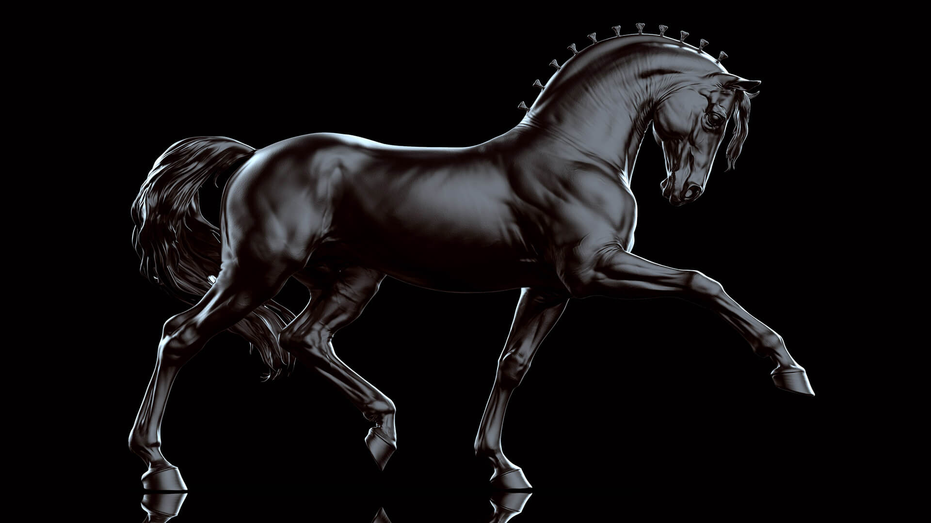Andalusian Horse - 3D Sculpting by BreathTime