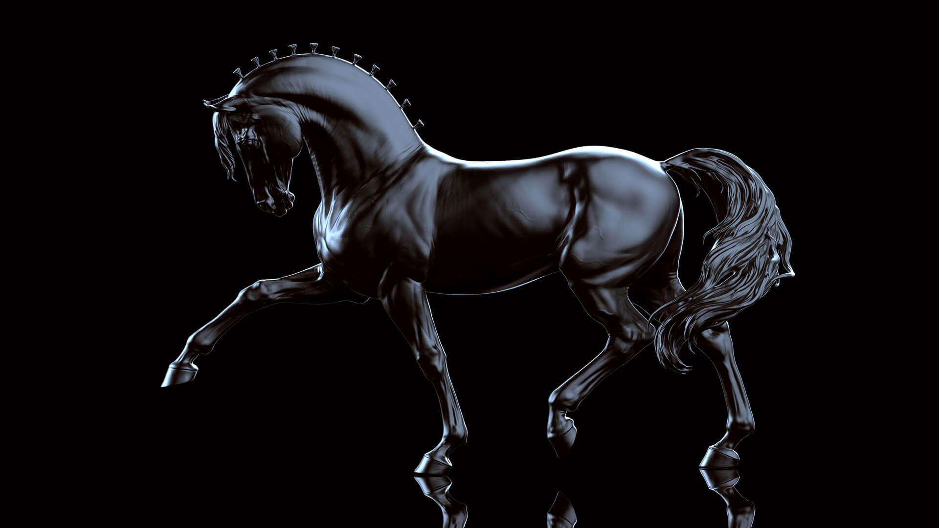 Andalusian Horse - 3D Sculpting by BreathTime