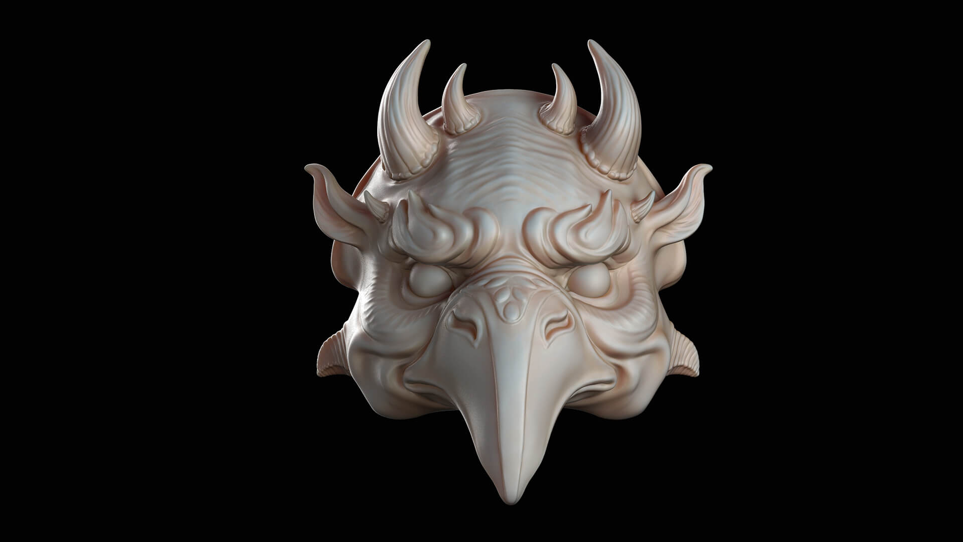 Bird Mask - 3D Sculpting by BreathTime