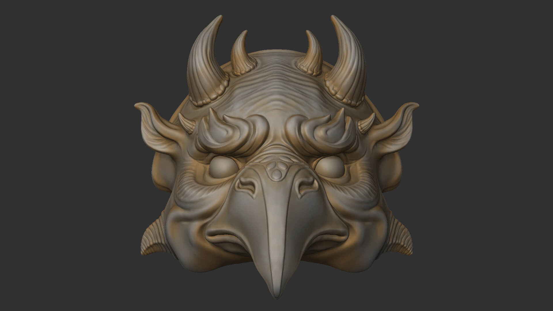 Bird Mask - 3D Sculpting by BreathTime