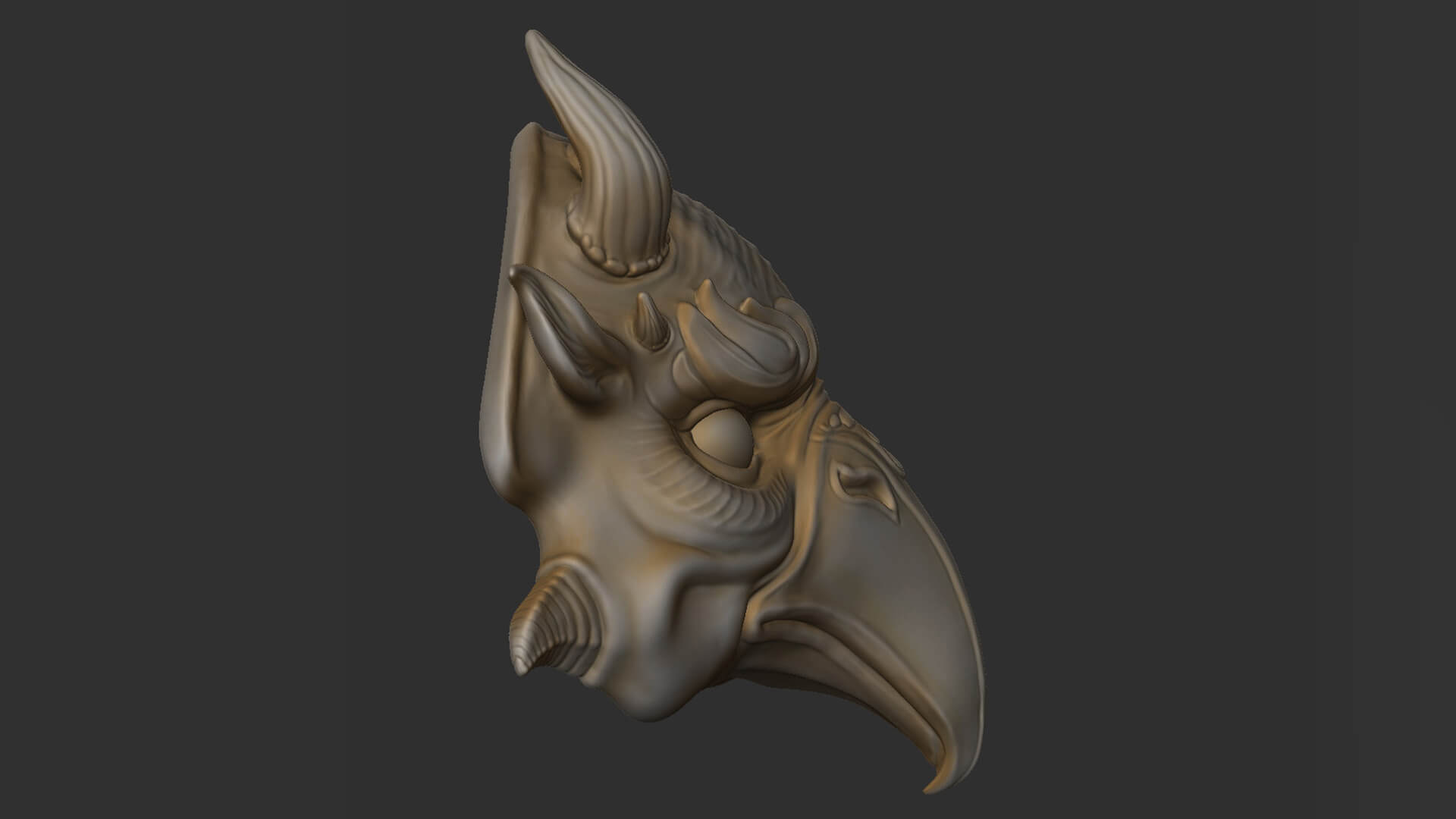 Bird Mask - 3D Sculpting by BreathTime
