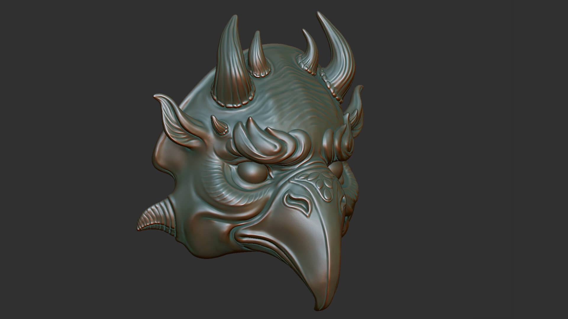 Bird Mask - 3D Sculpting by BreathTime