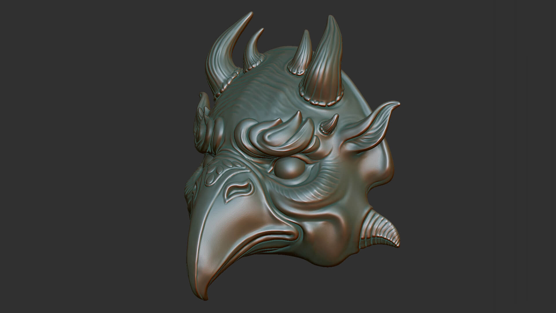 Bird Mask - 3D Sculpting by BreathTime