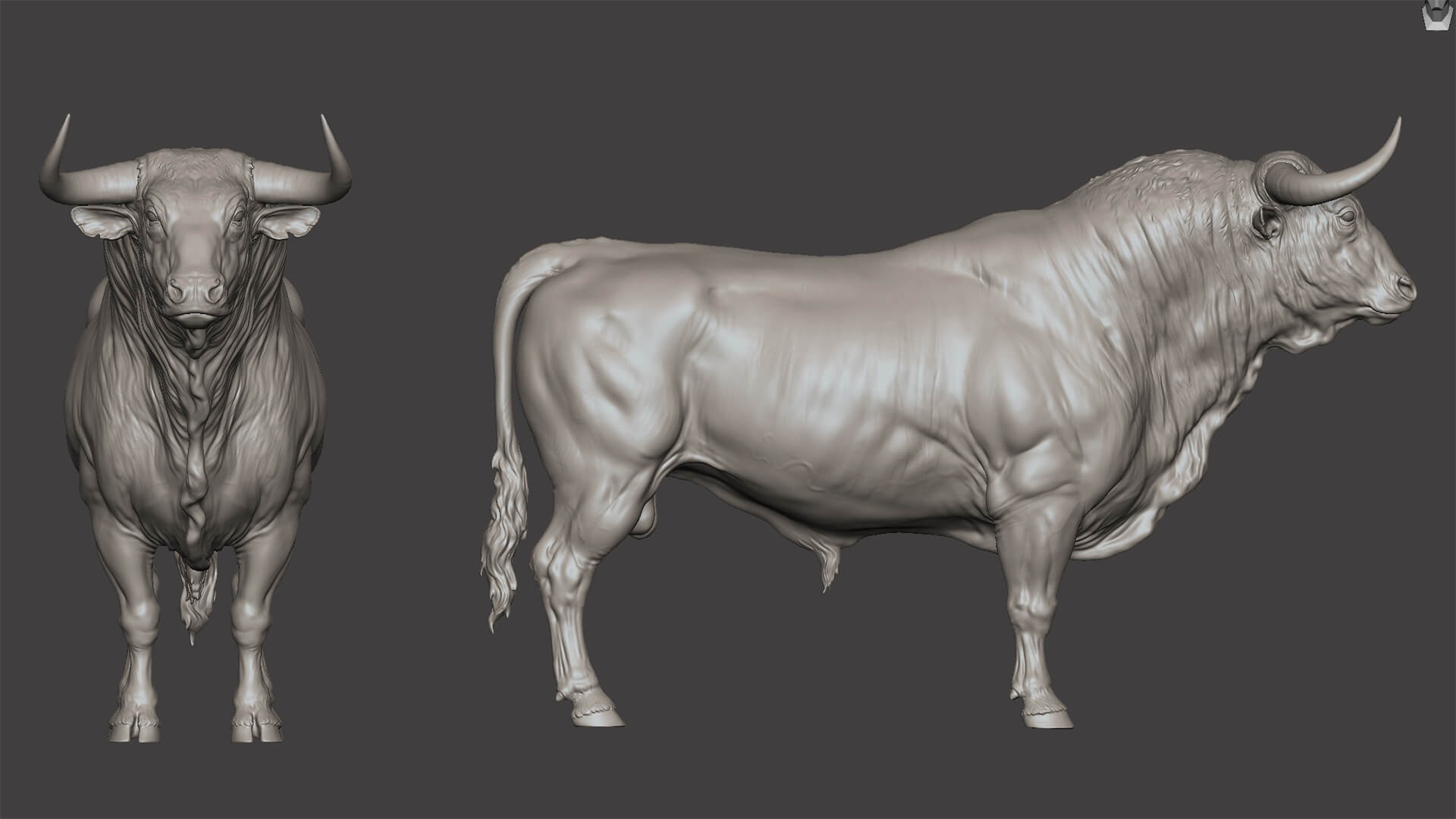Bull - 3D Sculpting by BreathTime