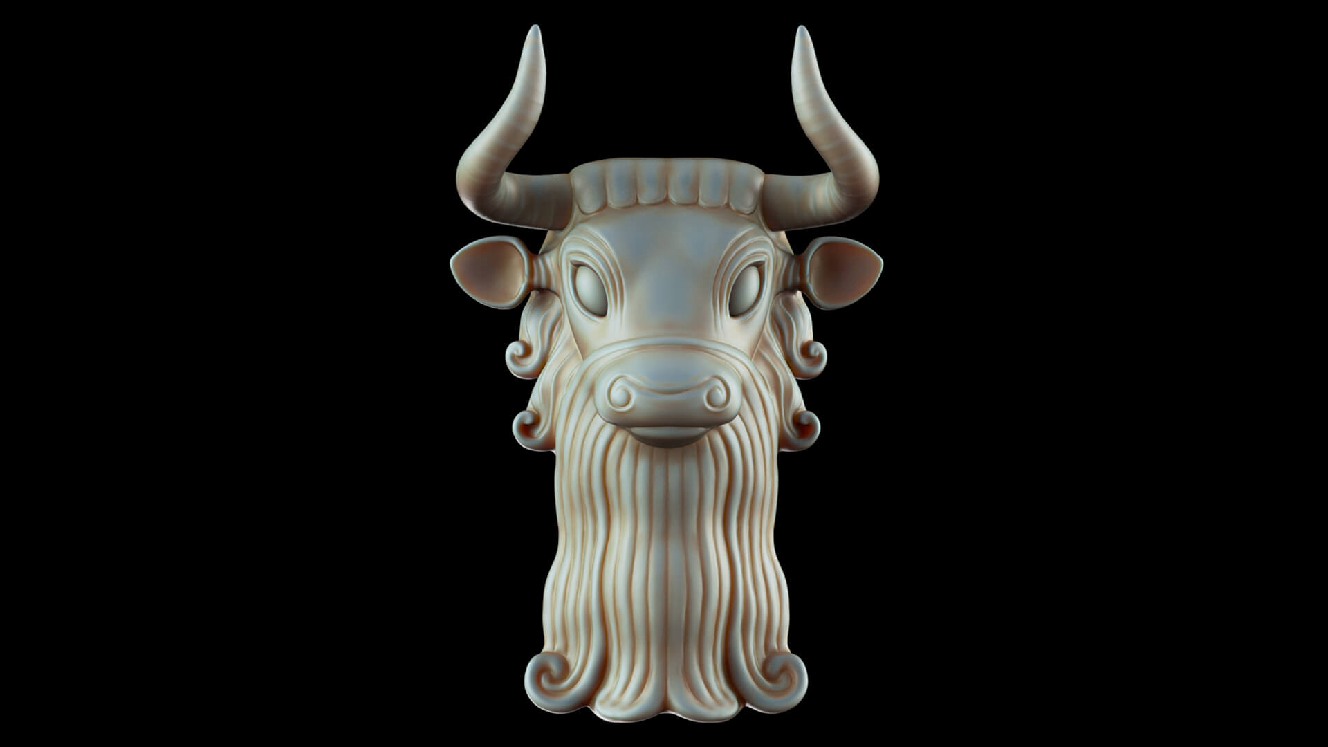 Bull Mask - 3D Sculpting by BreathTime