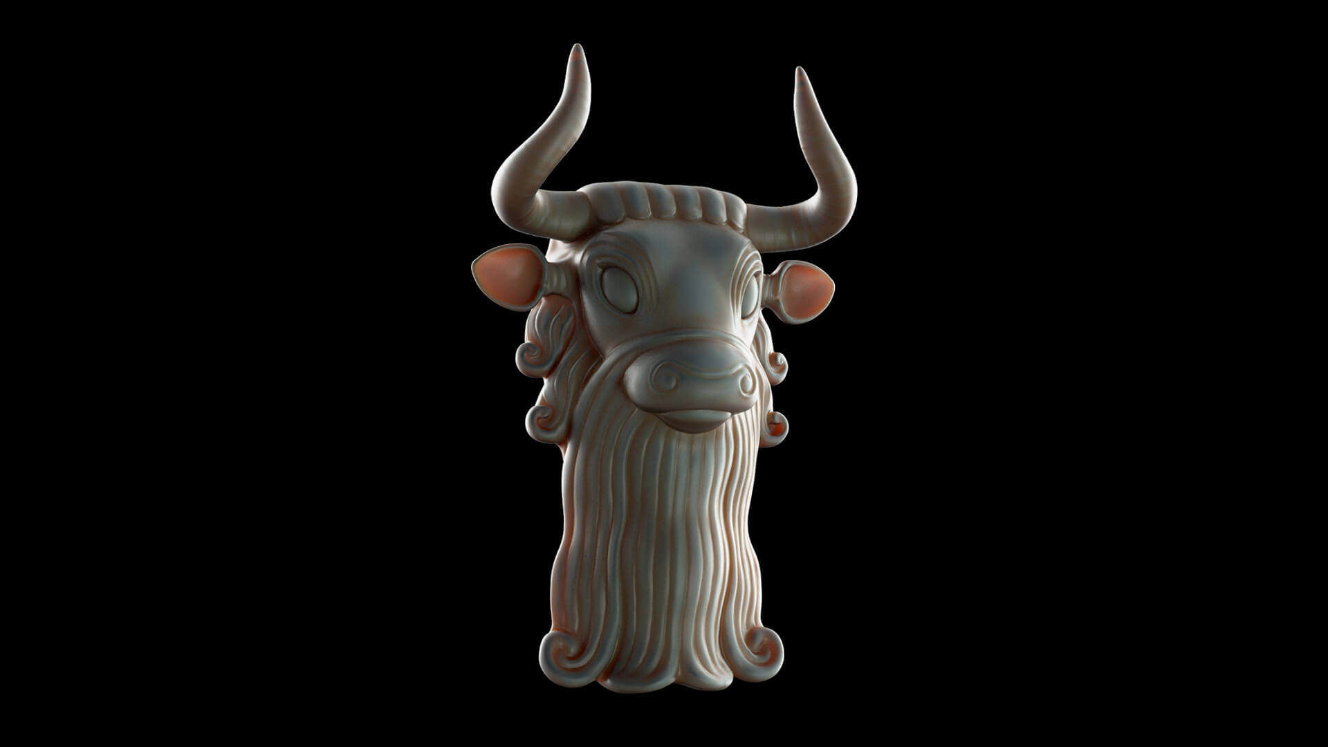 Bull Mask - 3D Sculpting by BreathTime