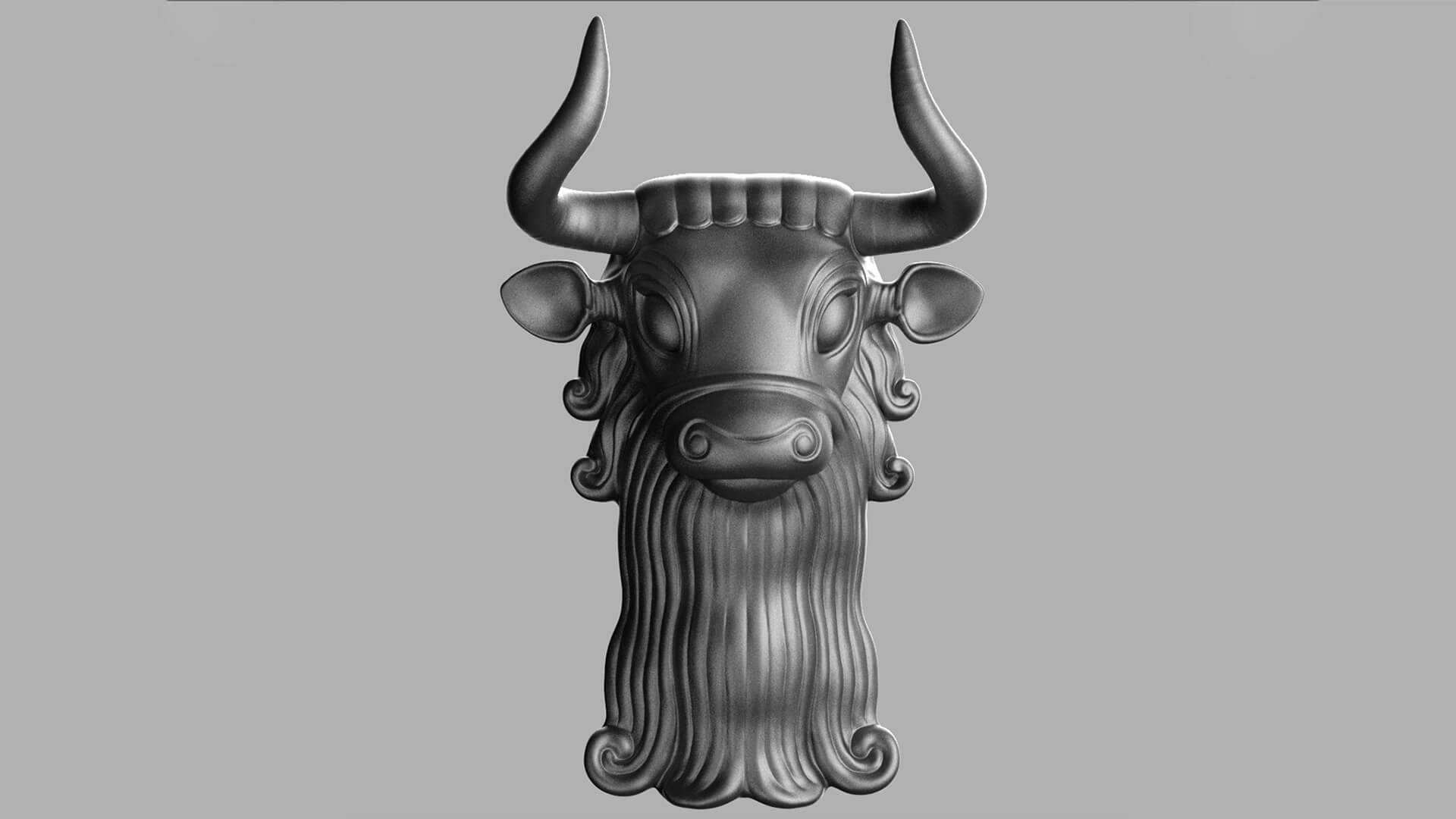 Bull Mask - 3D Sculpting by BreathTime