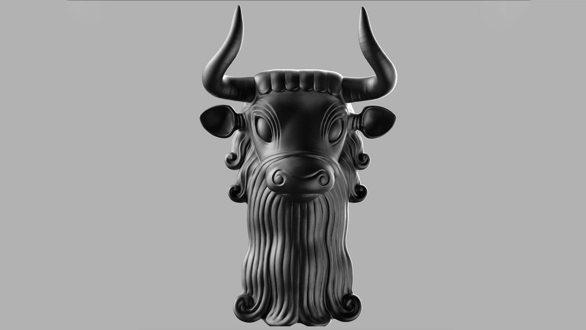 Bull Mask - 3D Sculpting by BreathTime