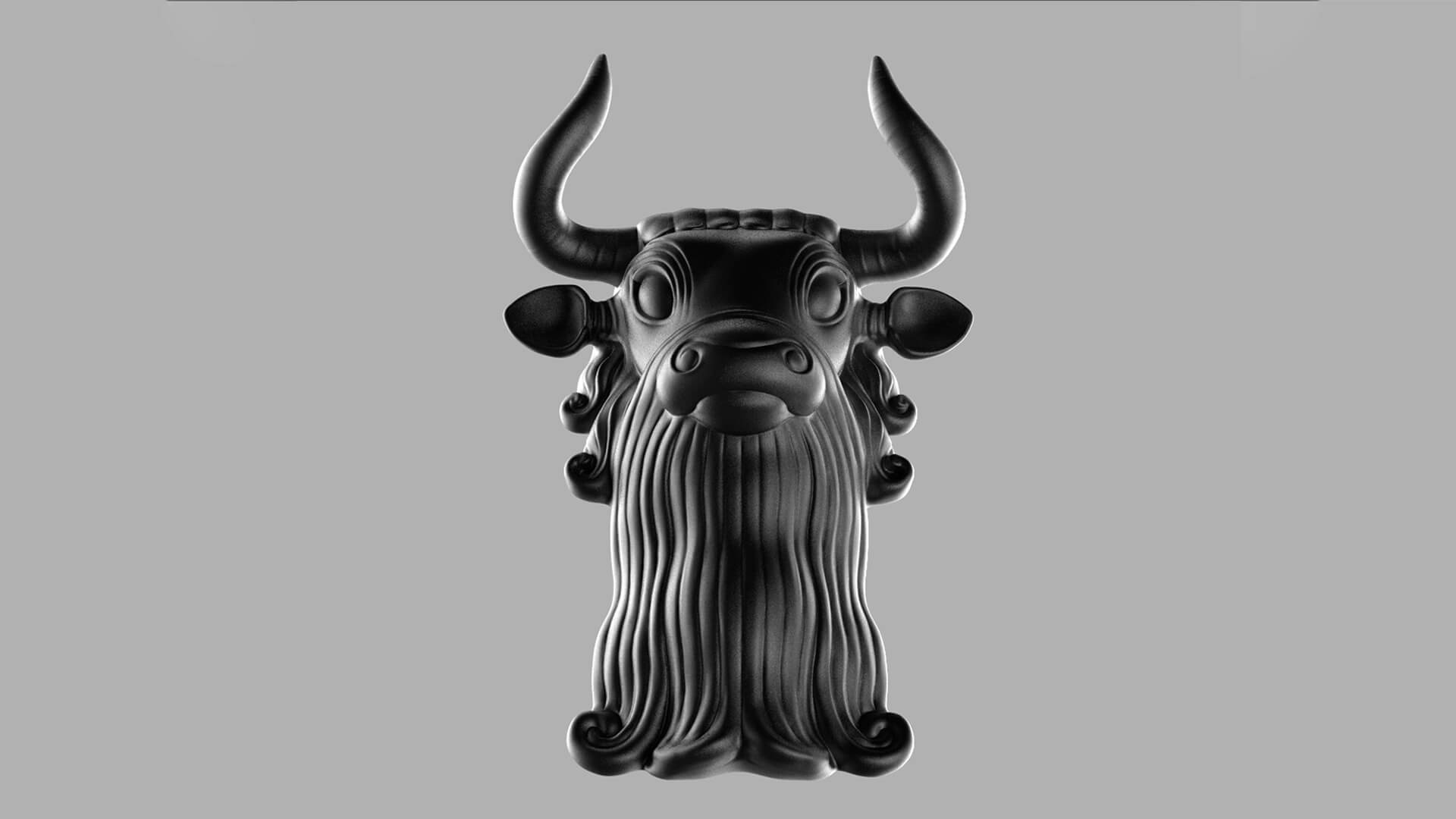 Bull Mask - 3D Sculpting by BreathTime