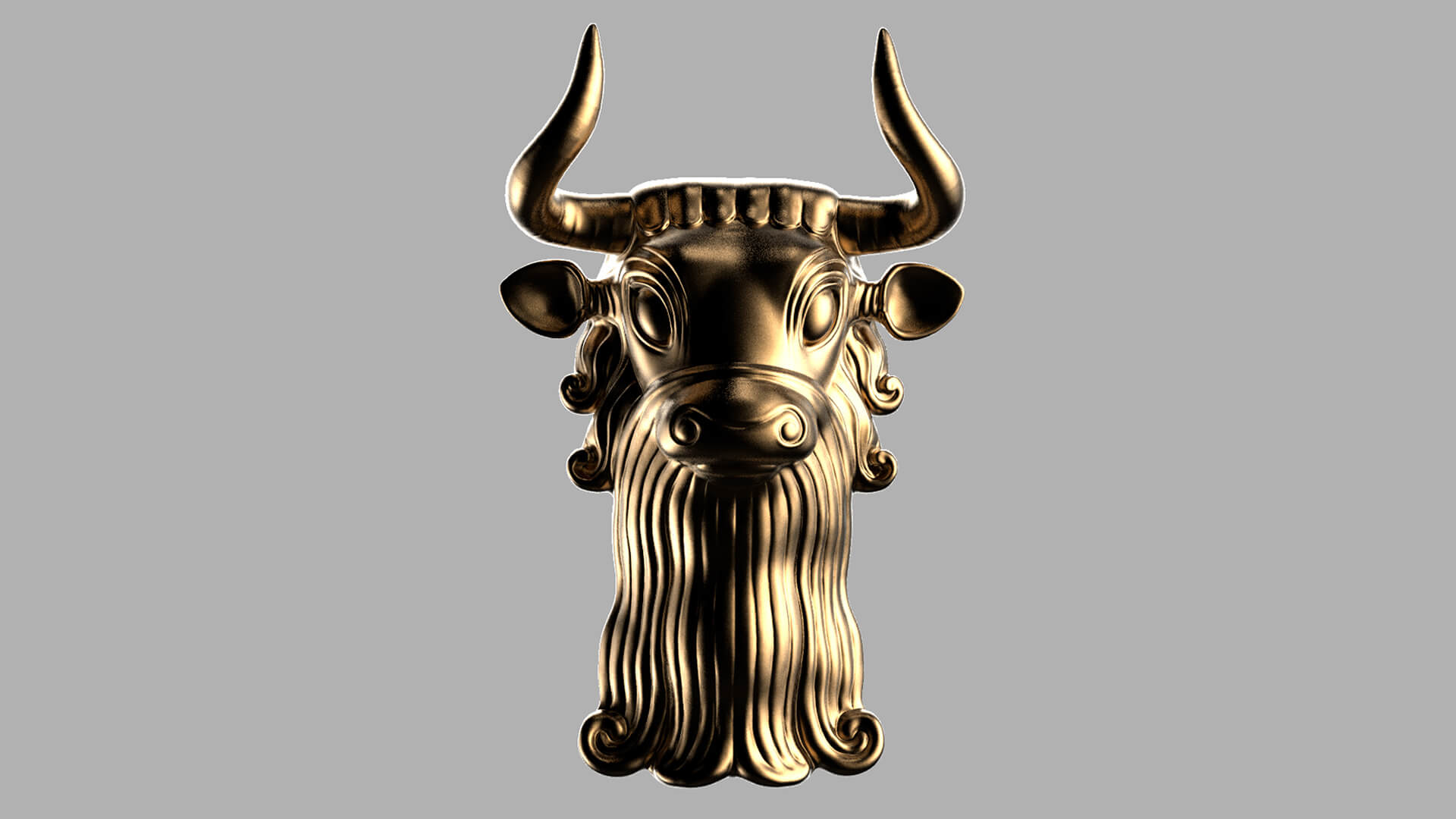 Bull Mask - 3D Sculpting by BreathTime
