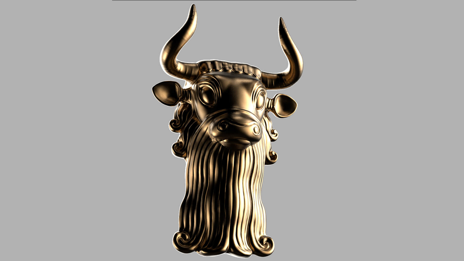 Bull Mask - 3D Sculpting by BreathTime