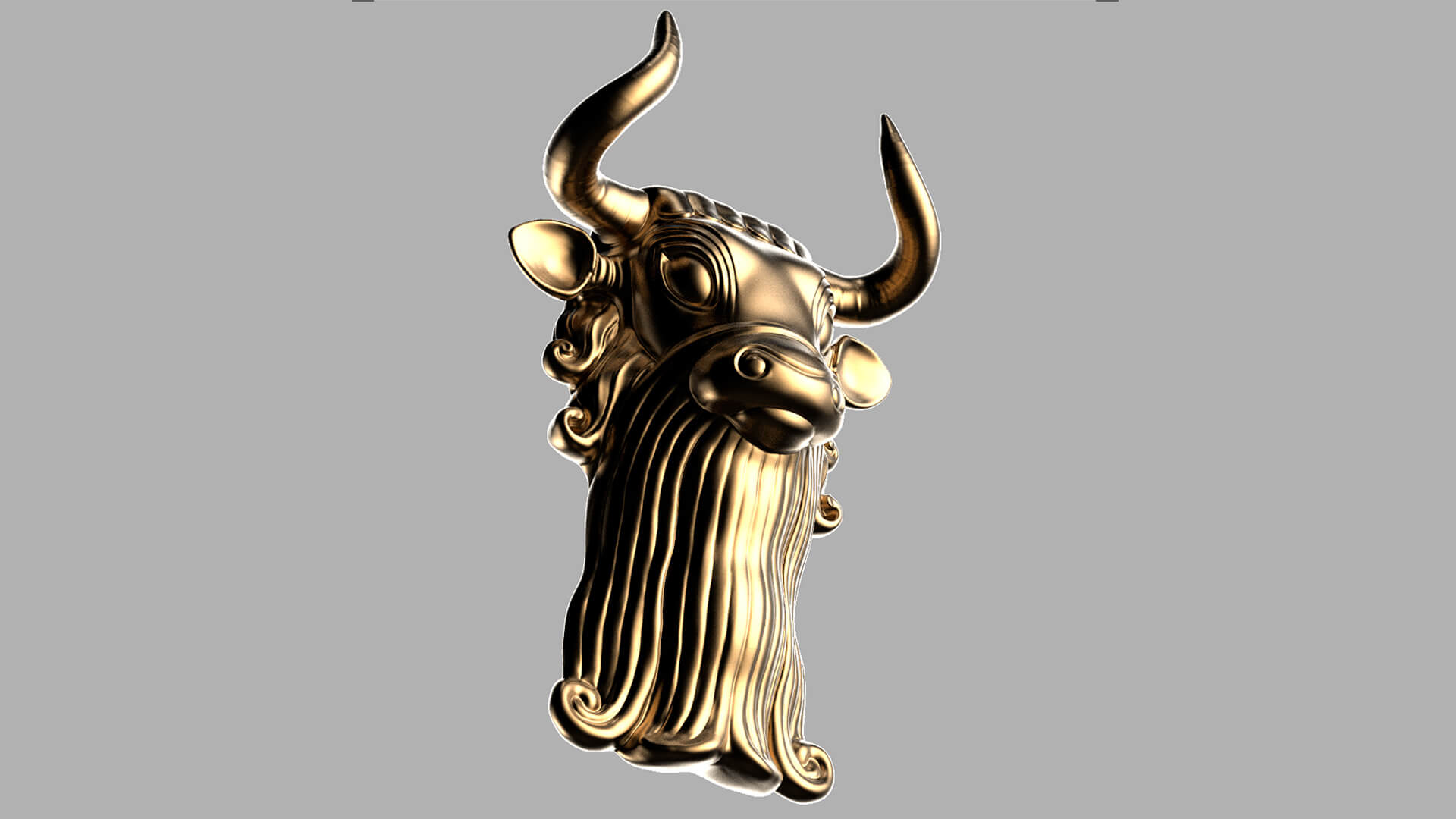Bull Mask - 3D Sculpting by BreathTime