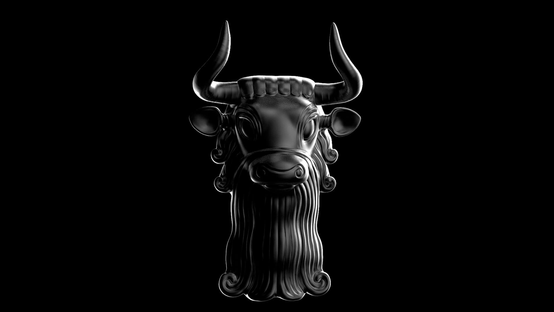 Bull Mask - 3D Sculpting by BreathTime
