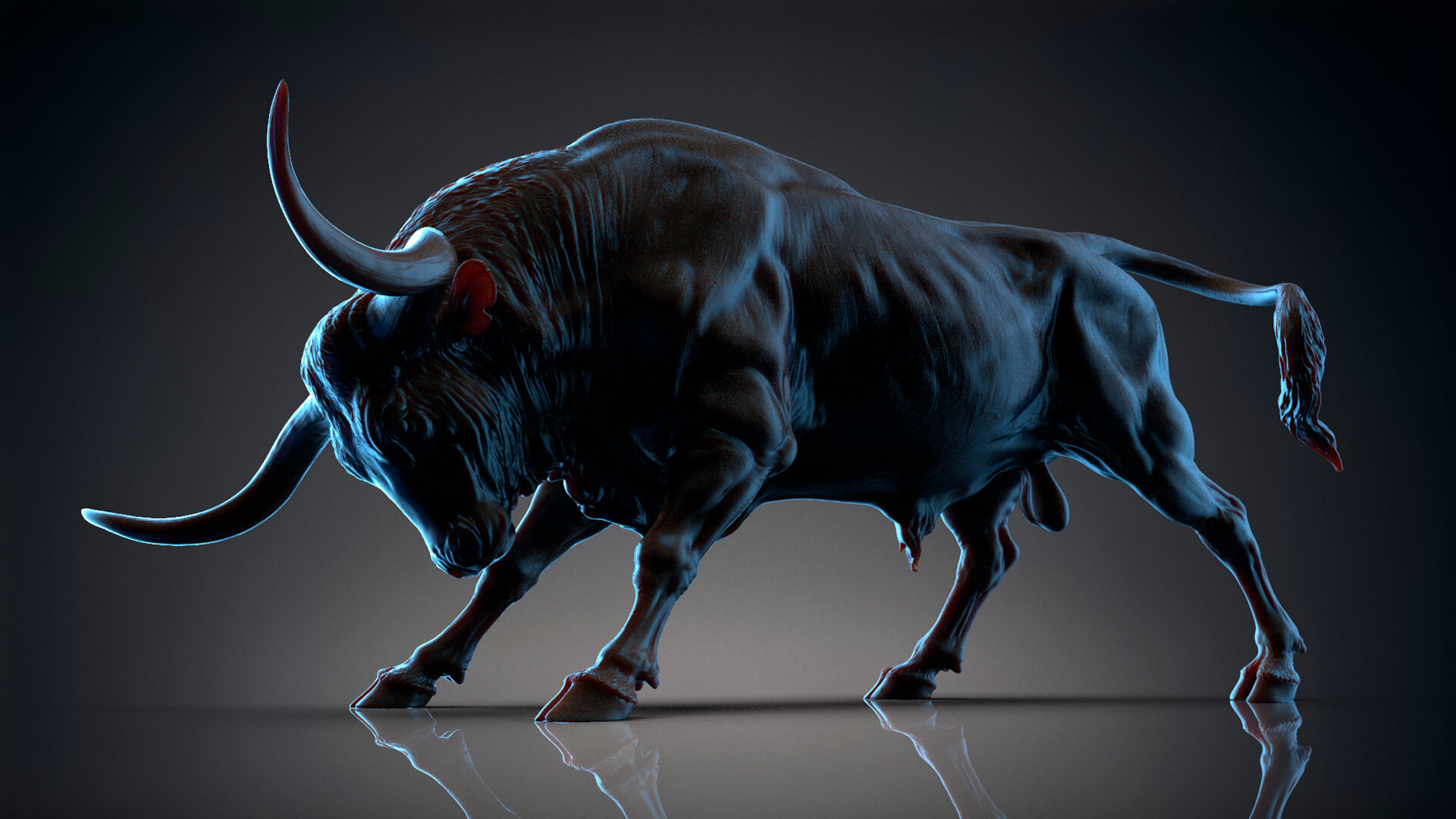 Bull - Texas Longhorn - 3D Sculpting 3D Print Model by BreathTime
