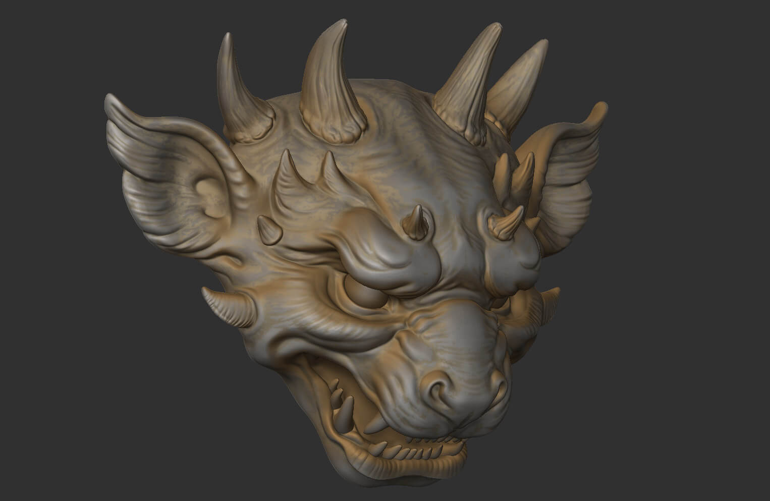 Mask Dragon - 3D Sculpting by BreathTime