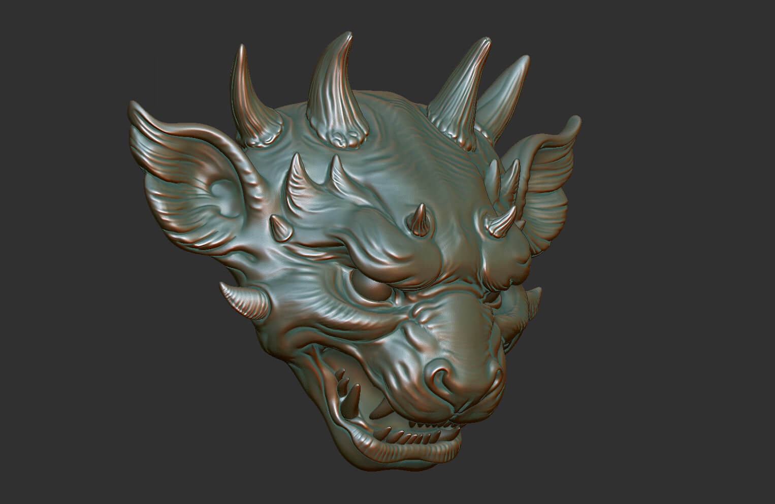 Mask Dragon - 3D Sculpting by BreathTime