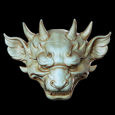 Dragon Mask - 3D Sculpting by BreathTime