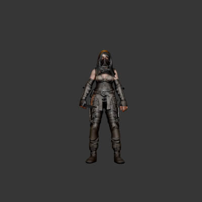 Assassin Woman Stealth Character 3D Model by Brijesh singh