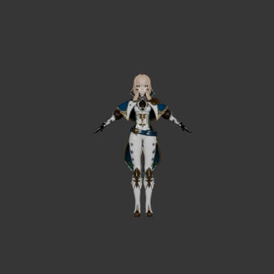 Jean Genshin Impact 3D Character Model by Brijesh singh