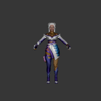 Loba Fan Art 3D Character Model by Brijesh singh