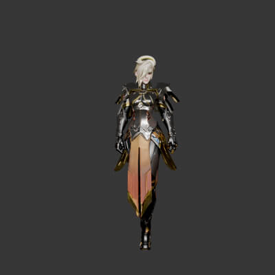 Mercy Overwatch 3d Model by Brijesh singh