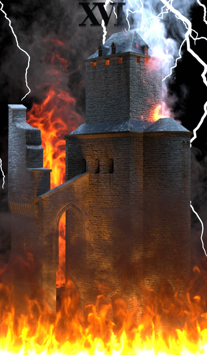 16 the Tower 3D Render, Digital Art by Brimmer75