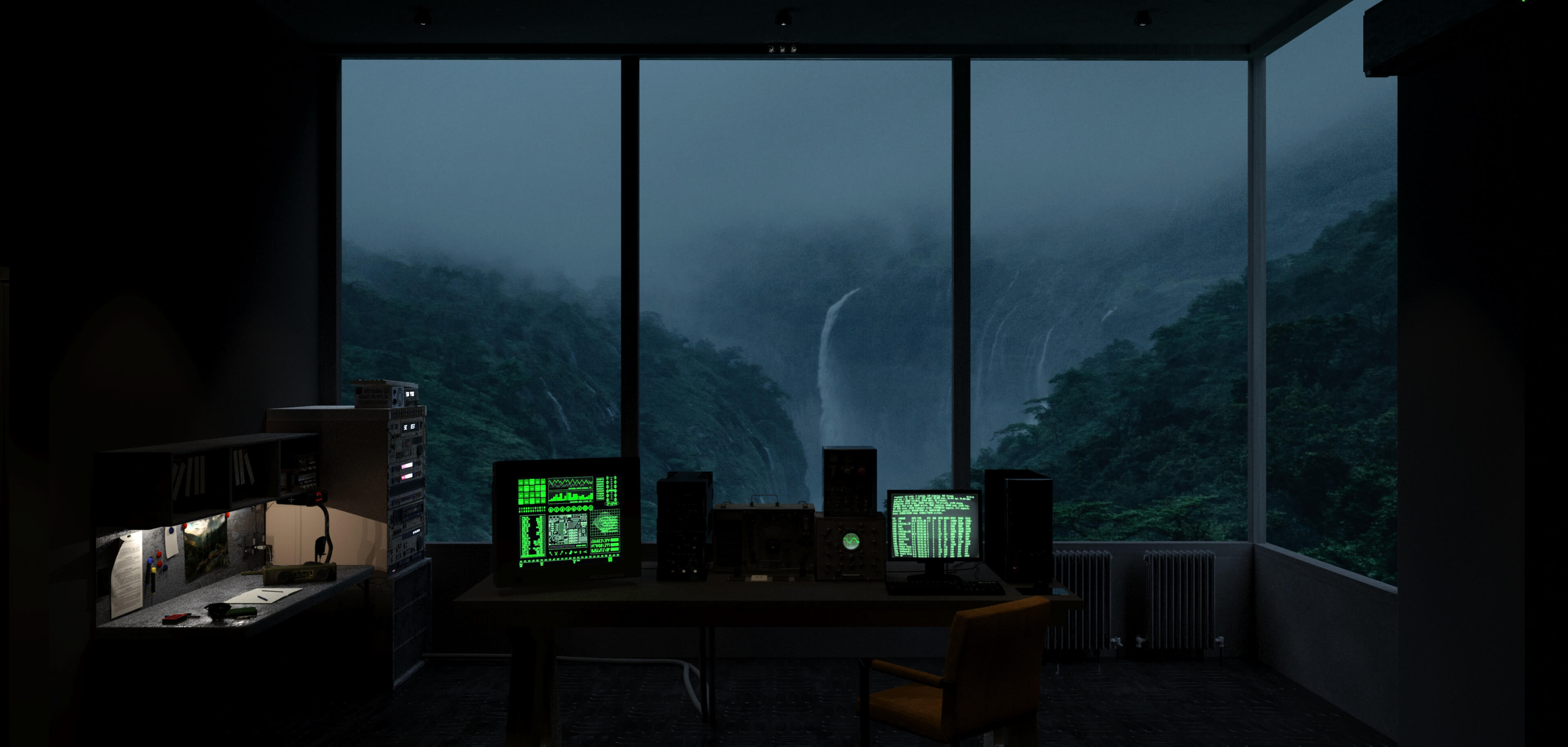 The Calm Before the Storm 3D Render, Digital Art by Brimmer75