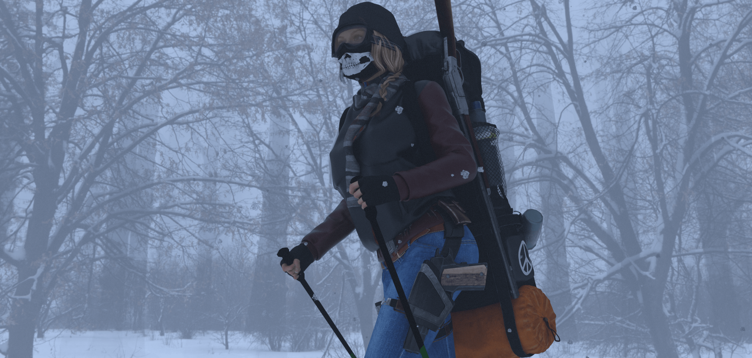 Winter Hike 3D Render | RenderHub Gallery