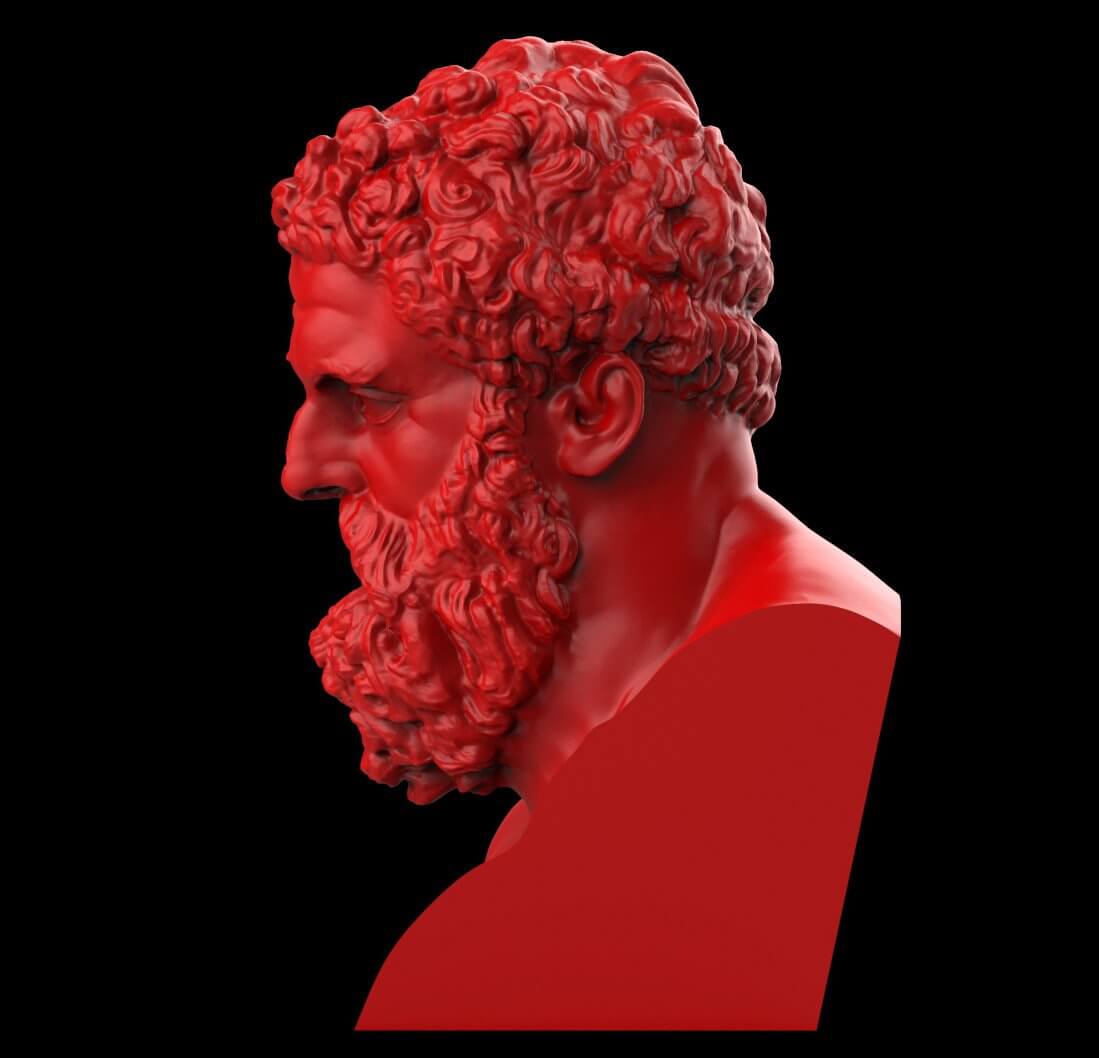 Hercules Ripped Face - 3D Model by brkhy