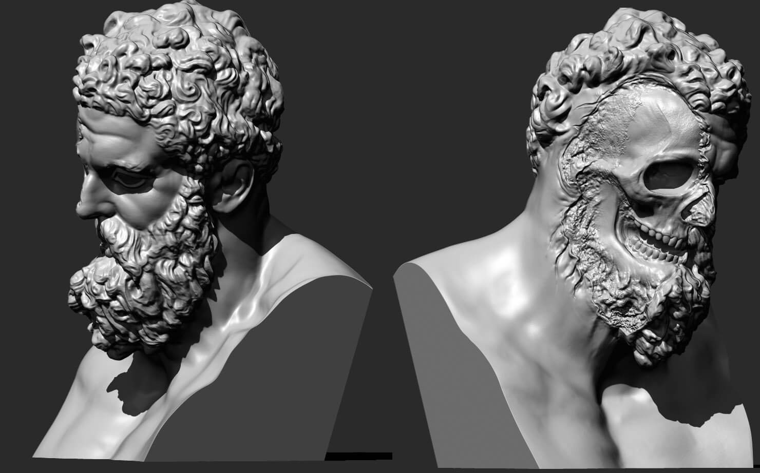 Hercules Ripped Face - 3D Model by brkhy